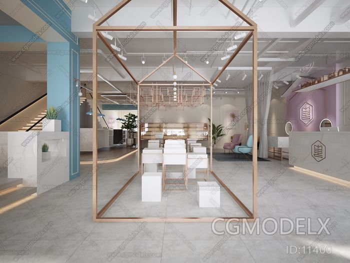 Contemporary Flower Shop 3D model - Sales Office | CGmodelX