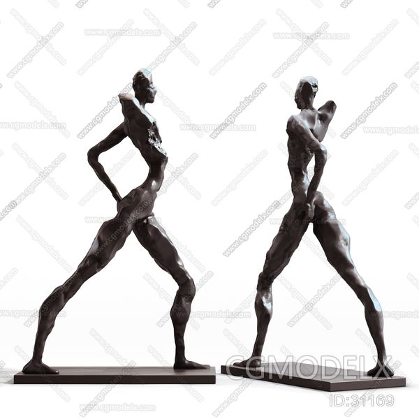 Modern Figure Sculpture 3D model - Sculpture | CGmodelX
