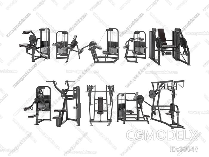 Modern Fitness Equipment 3D model - Equipment | CGmodelX