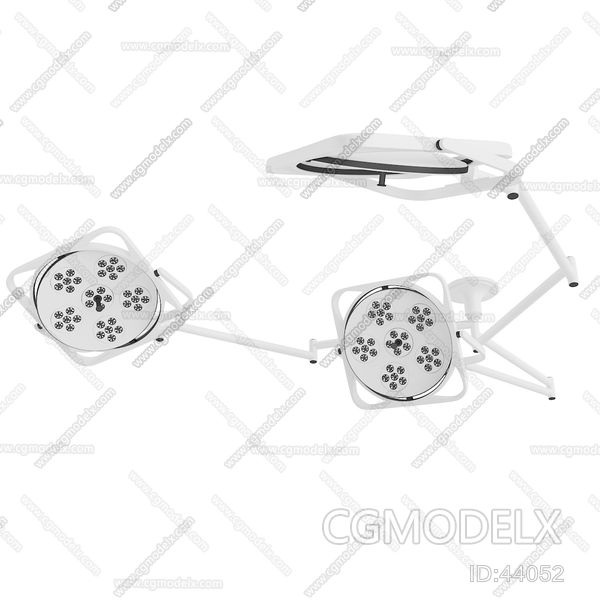 Shadowless Operating Lamp 3D model - Equipment | CGmodelX