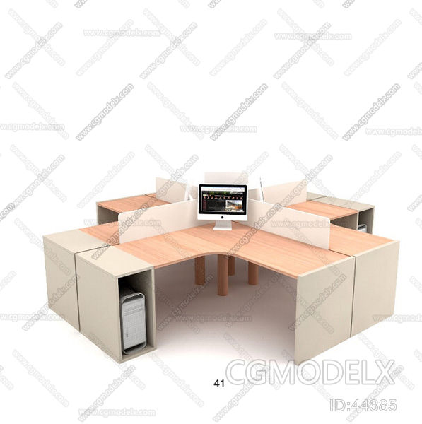 Modern Desk 3D model - Office Desks and Chairs | CGmodelX