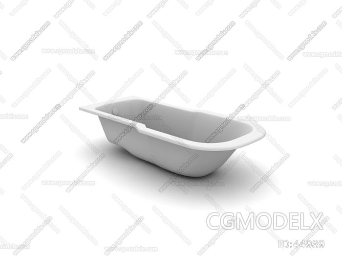 Modern Bathtub 3D model - Bath Crock | CGmodelX