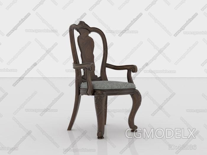 European Dining Chair 3D model [ID:48286]