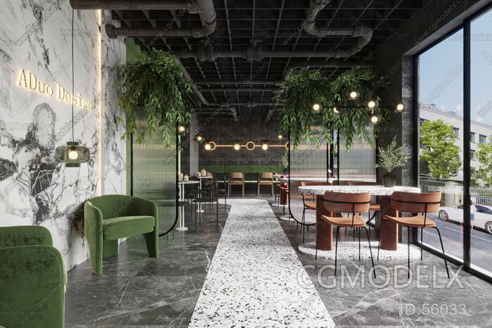 Modern Tavern 3D Model - tea shop | CGmodelX