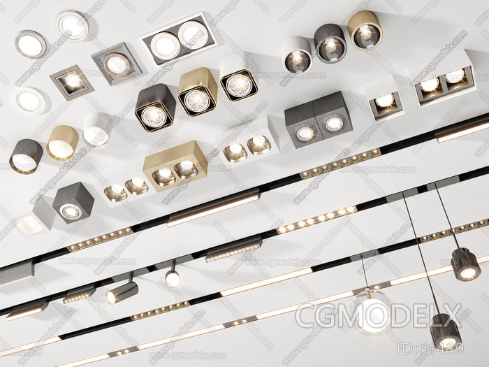 Modern Downlight Spotlight 3D Model - Canister Light | CGmodelX