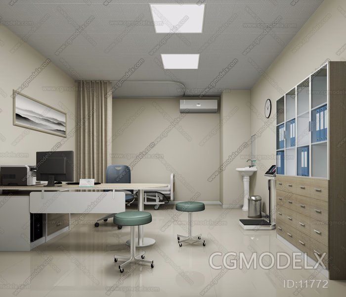 Contemporary Hospital Clinic 3D model [ID:11772]