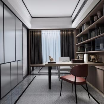 Modern Study Combination 3D model - Study Room | CGmodelX