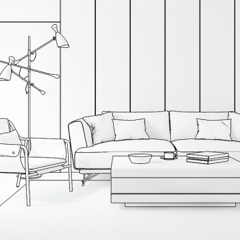 Post Modern Sofa Combination 3D model - Modular / sectional sofa | CGmodelX