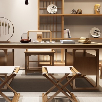 New Chinese Tea Tables And Chairs 3D model - The Tea Table and Chair ...