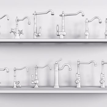 European Style Classic Tap Combination 3D model - Ironware Decoration ...