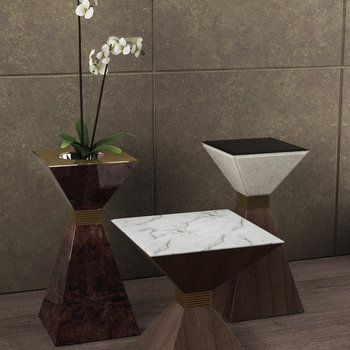 Modern Corner Combination Of Longhi, Italy 3D model - Side Table | CGmodelX