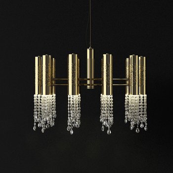 Modern Light Luxury Crystal Lamp 3D model - Crystal Lights | CGmodelX