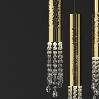 Modern Light Luxury Crystal Lamp 3D model - Crystal Lights | CGmodelX