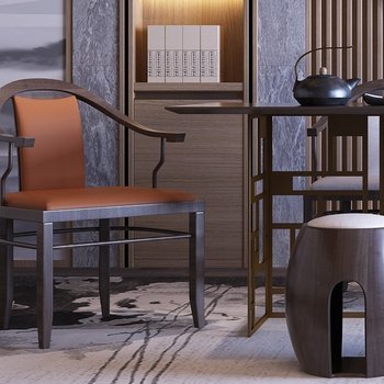 New Chinese Tea Table And Chair Combination 3D model - The Tea Table ...