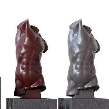 Post Modern Figure Plaster Statue 3D model - Sculpture | CGmodelX