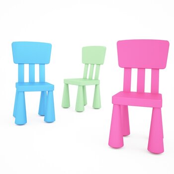 Modern Children's Single Chair 3D model - Childrens Chair | CGmodelX