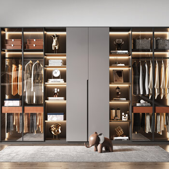 Modern Wardrobe 3D Model - Wardrobe | CGmodelX