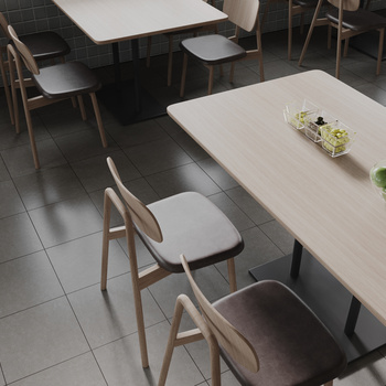 Modern Cafeteria 3D Model - public canteen | CGmodelX
