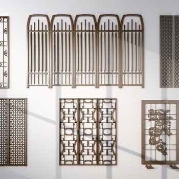 New Chinese Style Partition Screens And Partitioncomponent 3D model ...