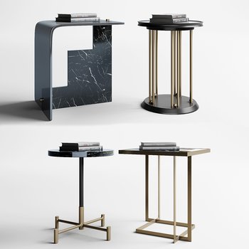 Contemporary Side Tables Combination 3D model - Side Table | CGmodelX
